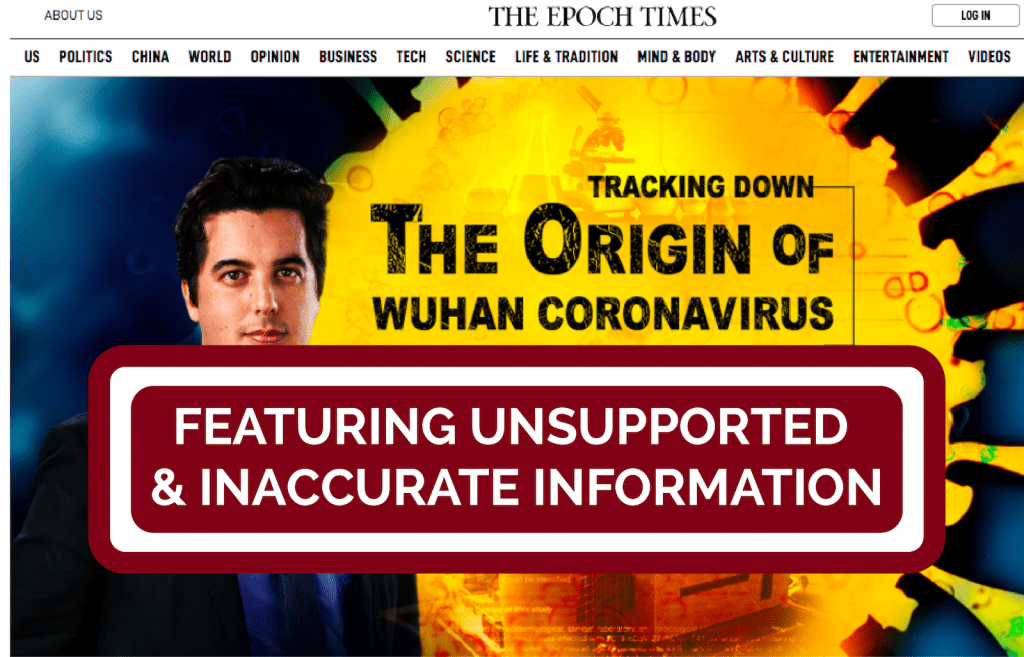 Viral video promotes the unsupported hypothesis that SARS-CoV-2 is a ...