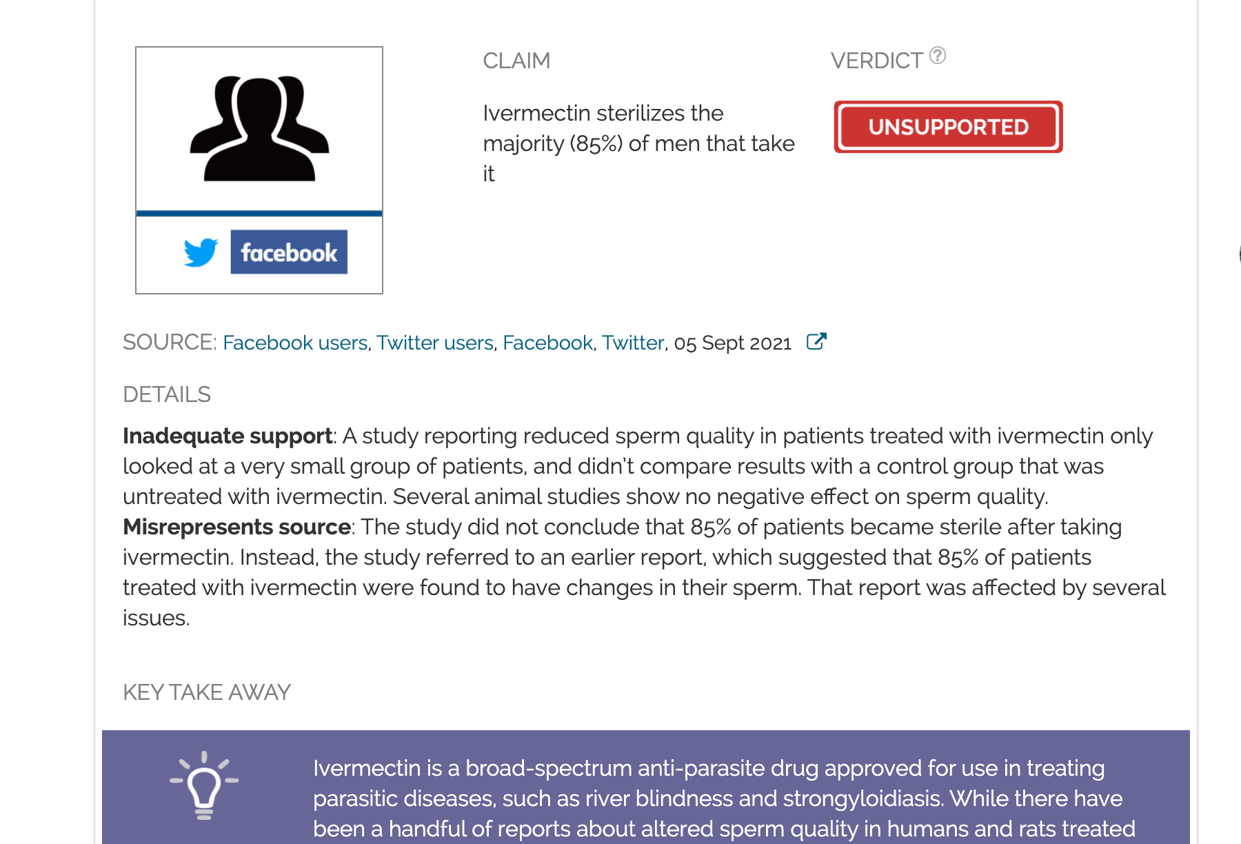 Male sterility isn’t a proven side effect of ivermectin, contrary to ... Male sterility isn’t a proven side effect of ivermectin, contrary to ...