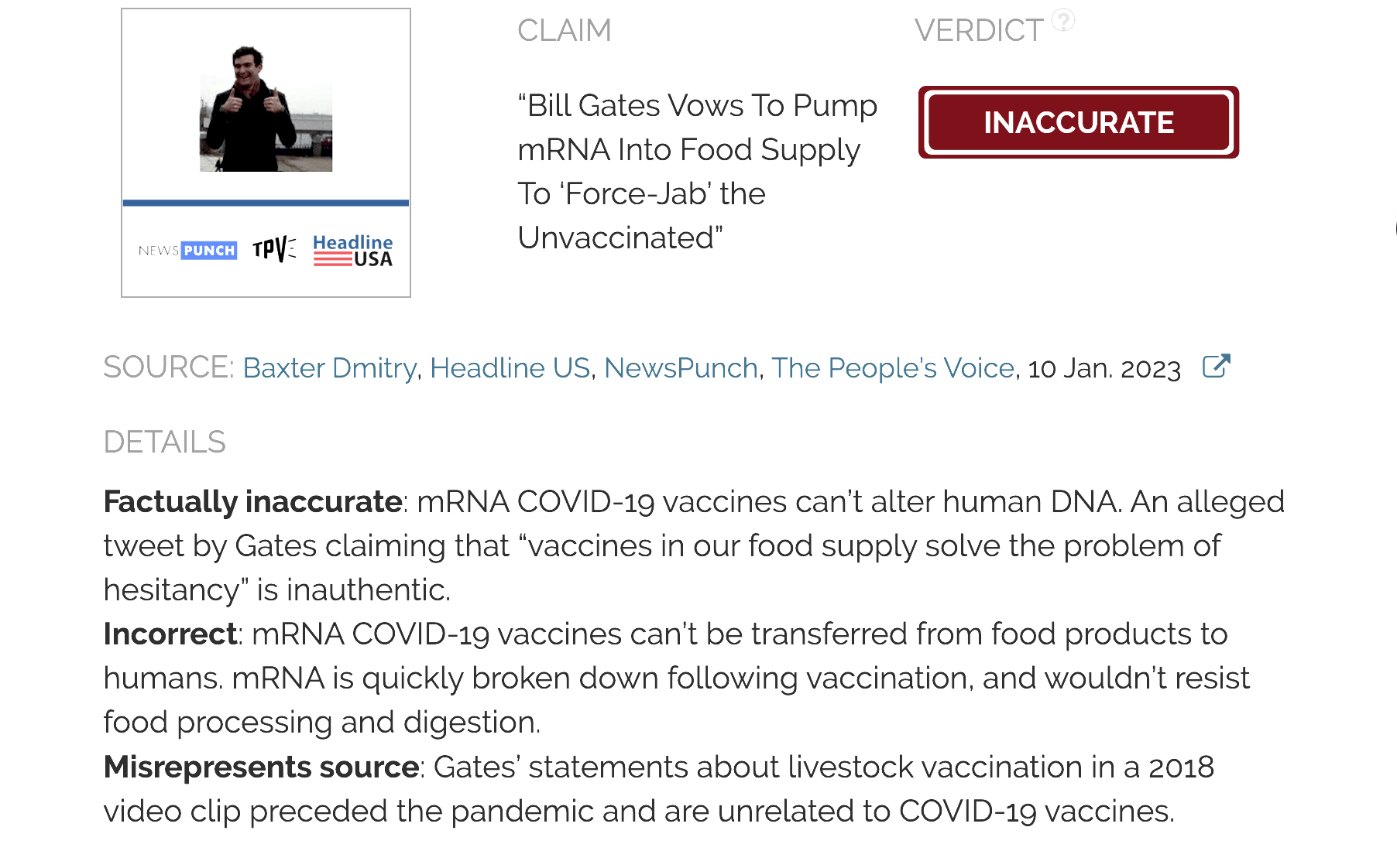 Misrepresented 2018 clip of Bill Gates trigger inaccurate claims that ...