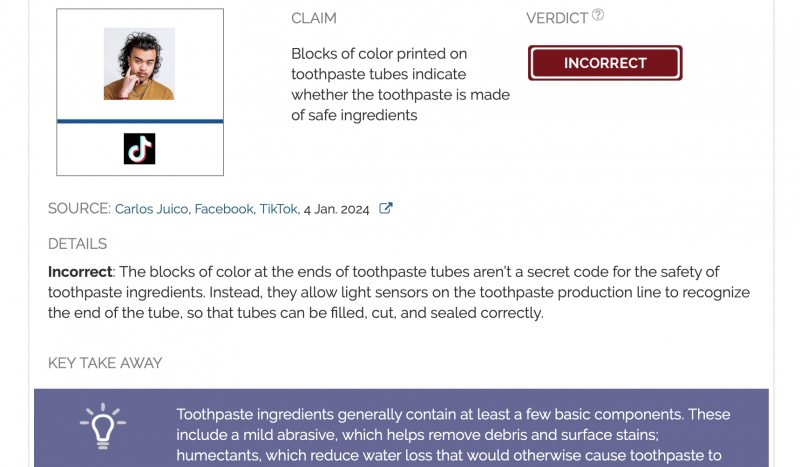 Colored squares on toothpaste tubes guide machines during production ...